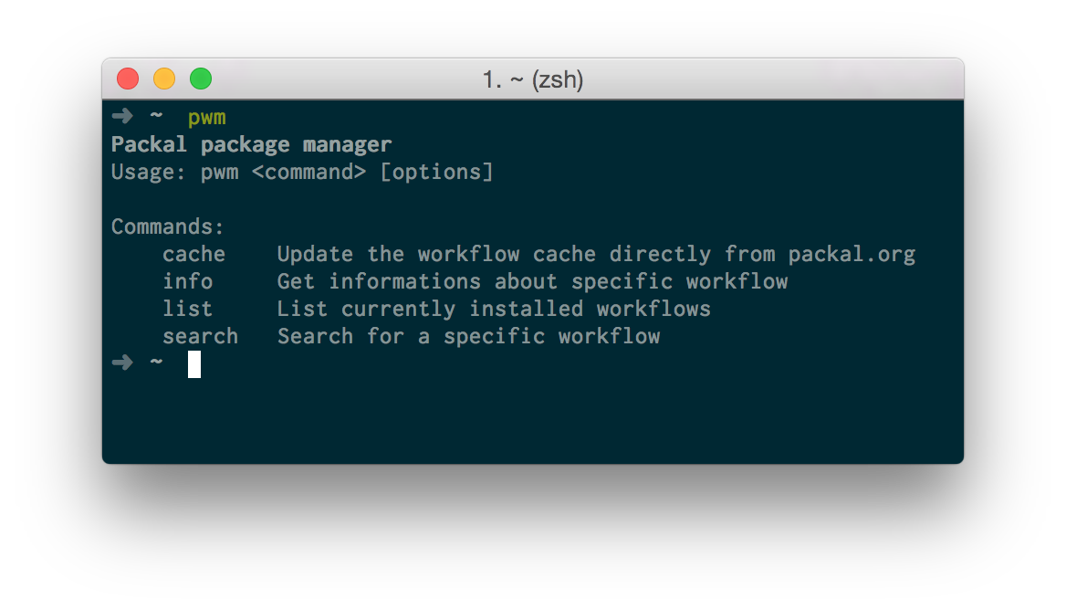 GitHub - frdmn/pwm: Packal Workflow Manager