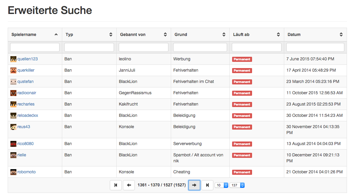 Improve URL construction for Ajax calls · Issue #95 · BanManagement/BanManager-WebUI · GitHub